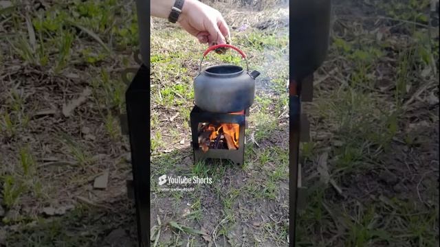 Испытание новой щепочницы в работе!