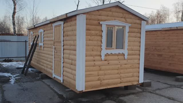 Мобильные бани из Новгорода - производство перевозных бань под ключ в Пестово, доставка на участок