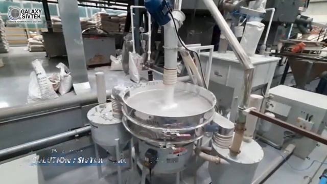 Просеивание ПВХ порошка вибросепаратором