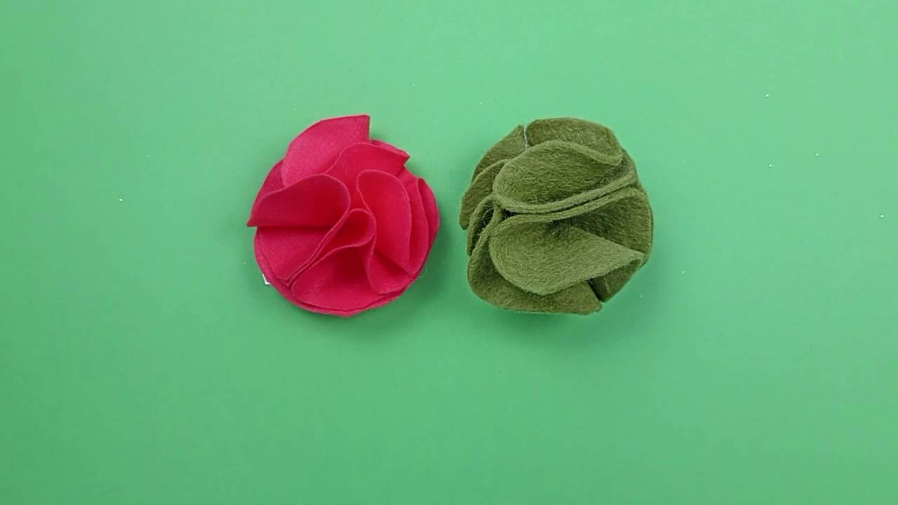Урок простые поделки из фетра. Заколка для девочки своими руками.
