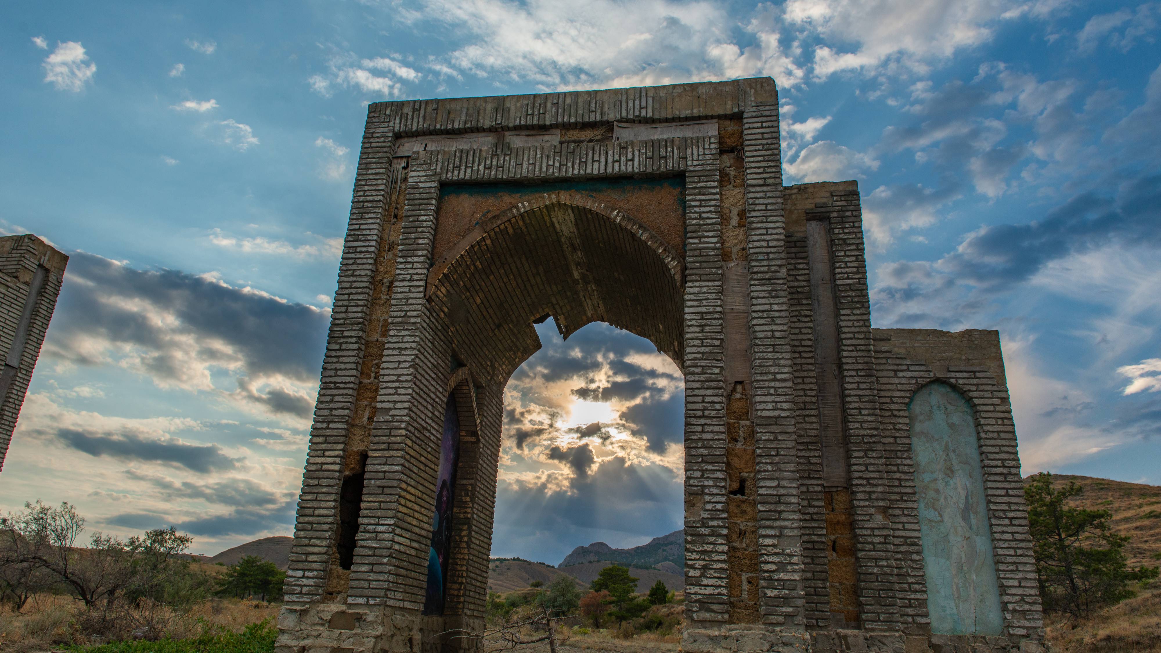 Несуществующий город Ахтамань в бухте Лисья. Крым.