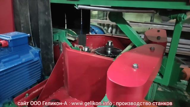 Переработка тонкомера на обрезные доски за одну операцию на станке СПТ-280т с мощными двигателями