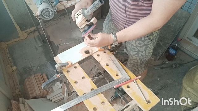 фишки для нард и шашек из кусков плитки