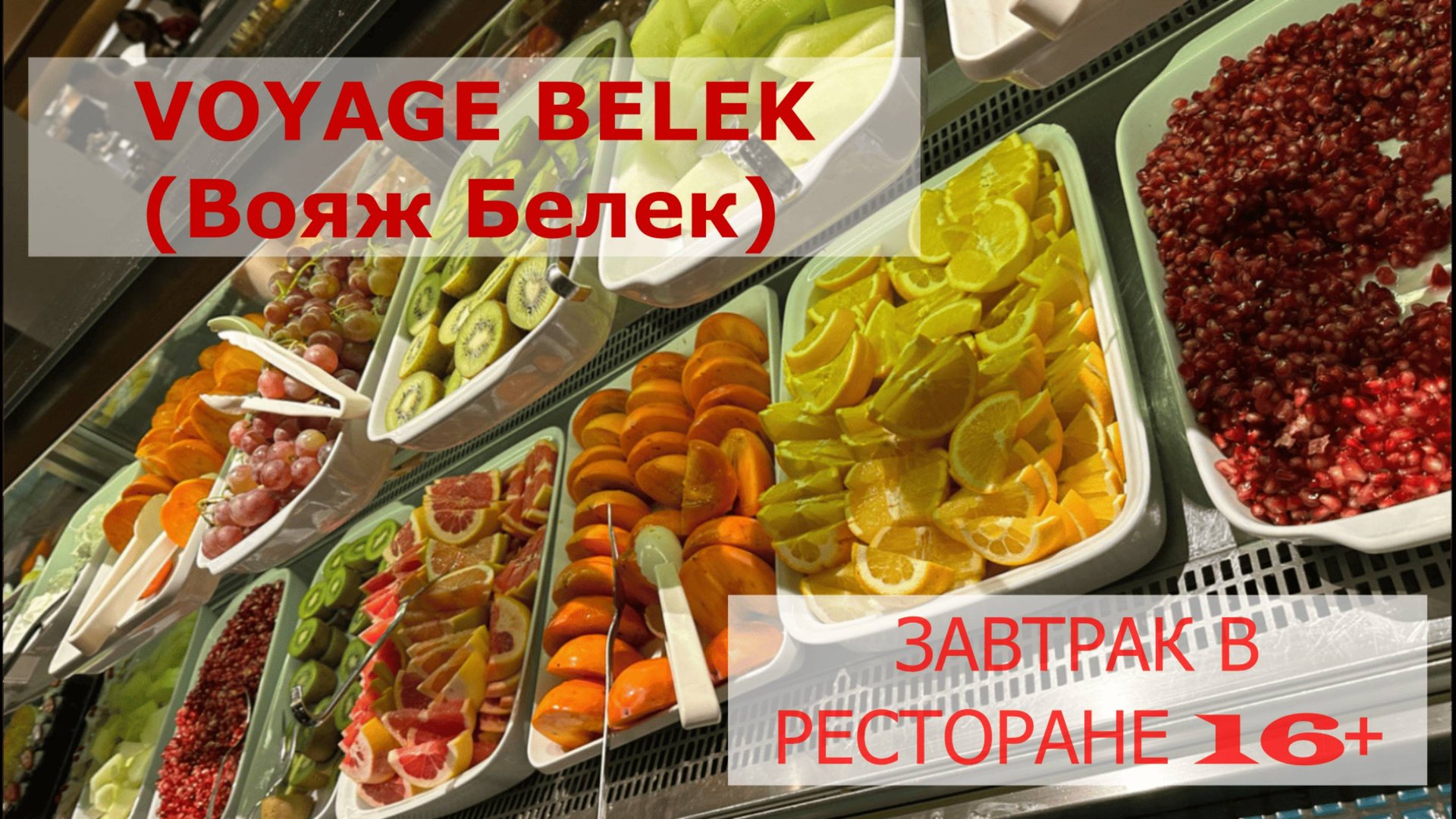 VOYAGE BELEK (Вояж Белек) Декабрь 24год ЗАВТРАК В РЕСТОРАНЕ Degusto Adult 16+