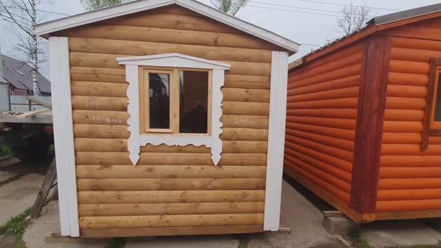 Мобильные бани из Пестово - перевозная, купить готовую под ключ в Московской области Шаховская