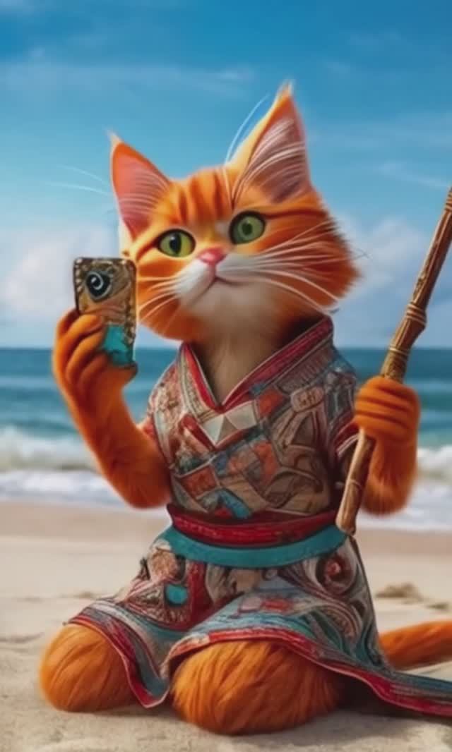 Красиво про кошку и кота. Кошачьи мечты: Побег к морю и коту-прохиндею Читает автор Елена К.