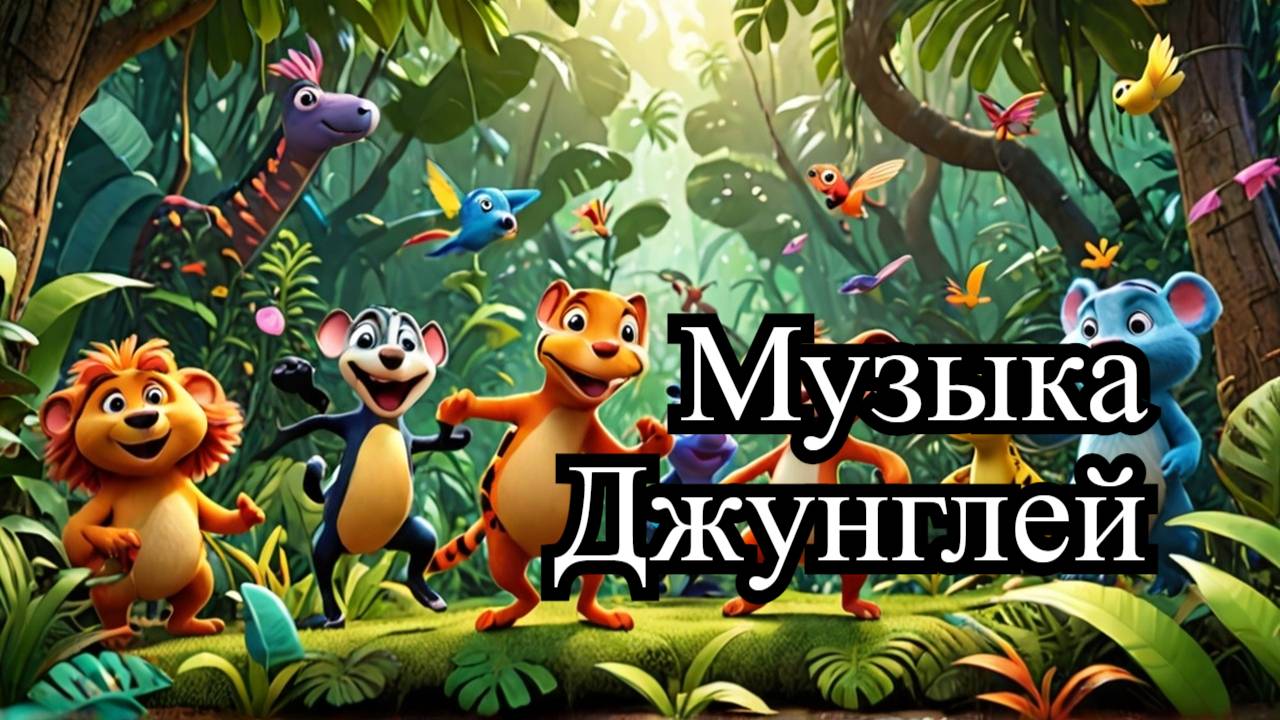 Танцевальный Ритм Джунглей (Animated Film Jungle Groove). Музыкальный мультфильм