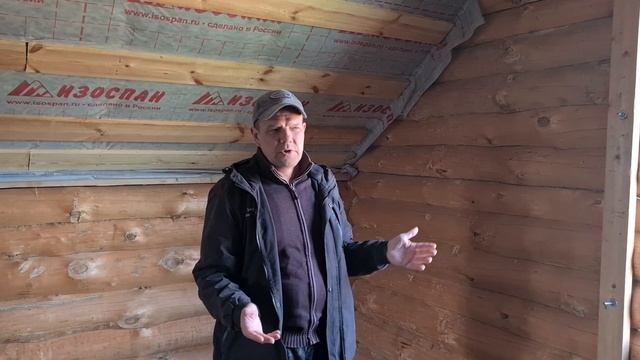 Косяк с кровлей на срубе. Редкий случай. #стройградклин #косяк #стройка