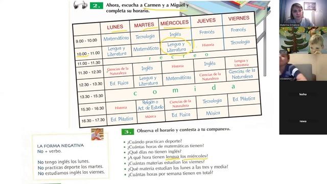 26.12 U3L10 Chicos chicas испанский