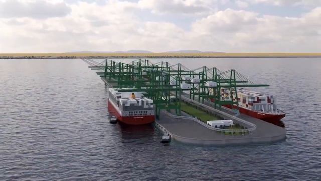 Визуализация работы uPort.  uPort for global shipping & logistics 25.12.23