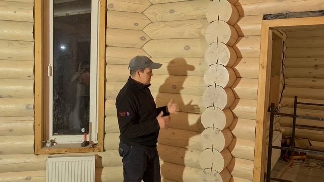Финский лунный паз продувает  Разбираем пример из практики #лунный_паз #сруб #отделка