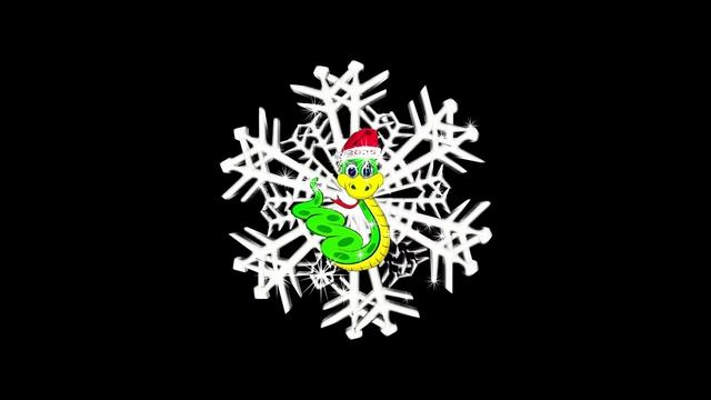 Футаж снежинка.