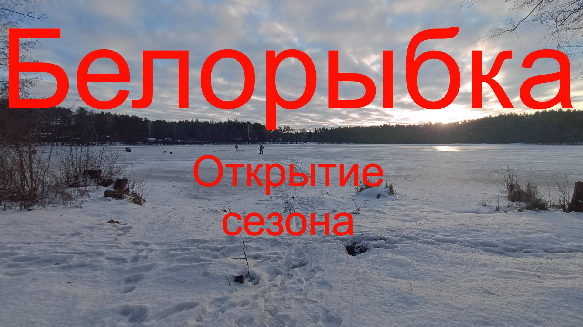 Белорыбка. Открытие подлёдного сезона. 22.12.2024. Озеро Белое.