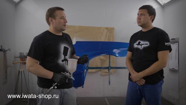 Тест краскопульта Anest Iwata W-300 WB1 | Маленький да удаленький