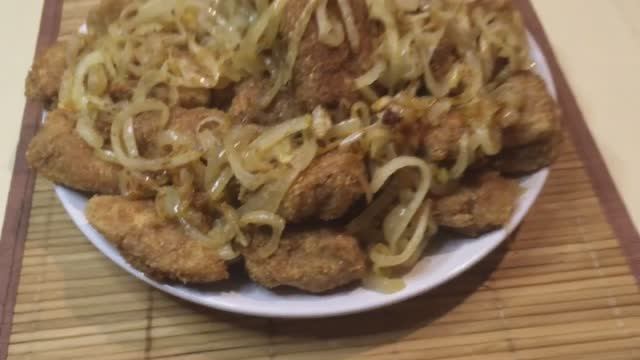 Простой ужин из курицы. Куриное филе в белковом соусе и панировке. Жареная курица рецепт