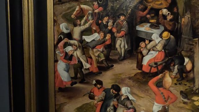 Представление фарса «Een cluyte van Plaeyerwater» на фламандской ярмарке,  (Питер Балтен -1540-1598)