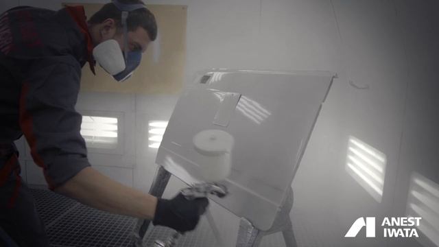 Тест дюзы OBS для краскопульта Anest Iwata WS-400 Pininfarina