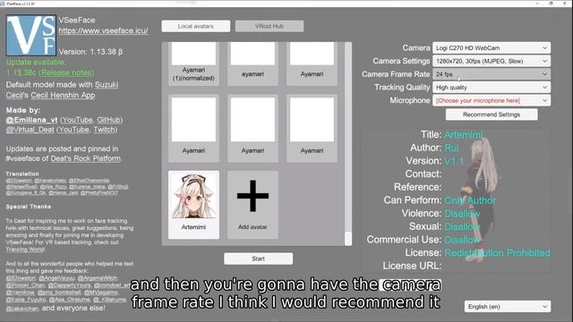 21. Vseeface Introduction