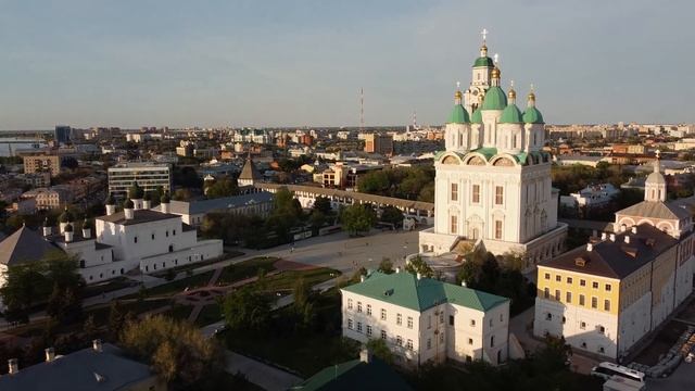 Астраханский кремль, вид с высоты птичьего полёта | Астрахань