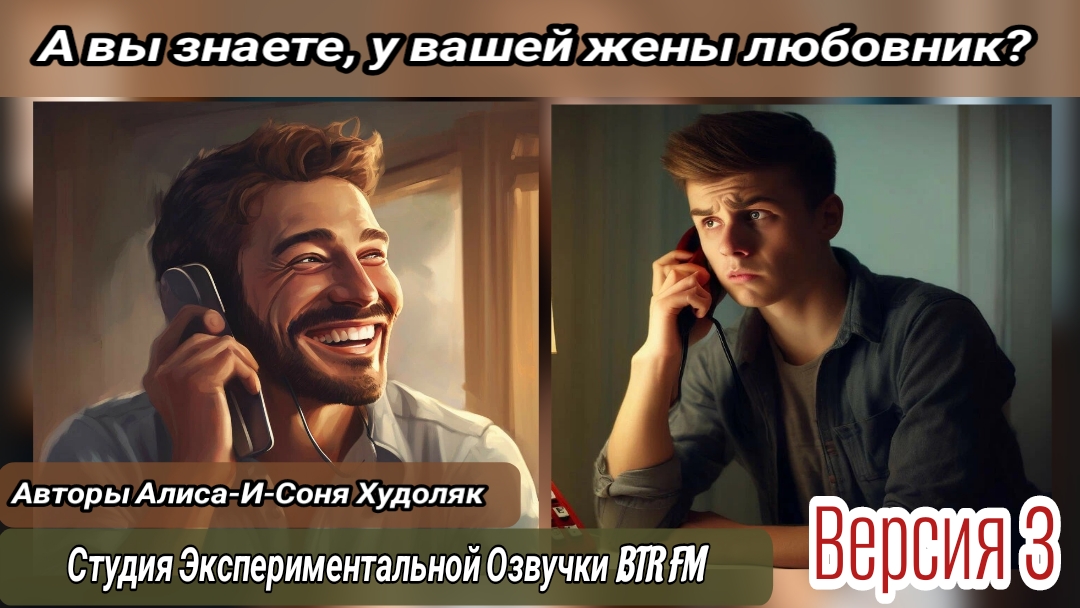 АУДИОКНИГА. "А Вы знаете, у Вашей жены любовник?" Версия 3. Саня БтрЪ (Студия BTR_FM)