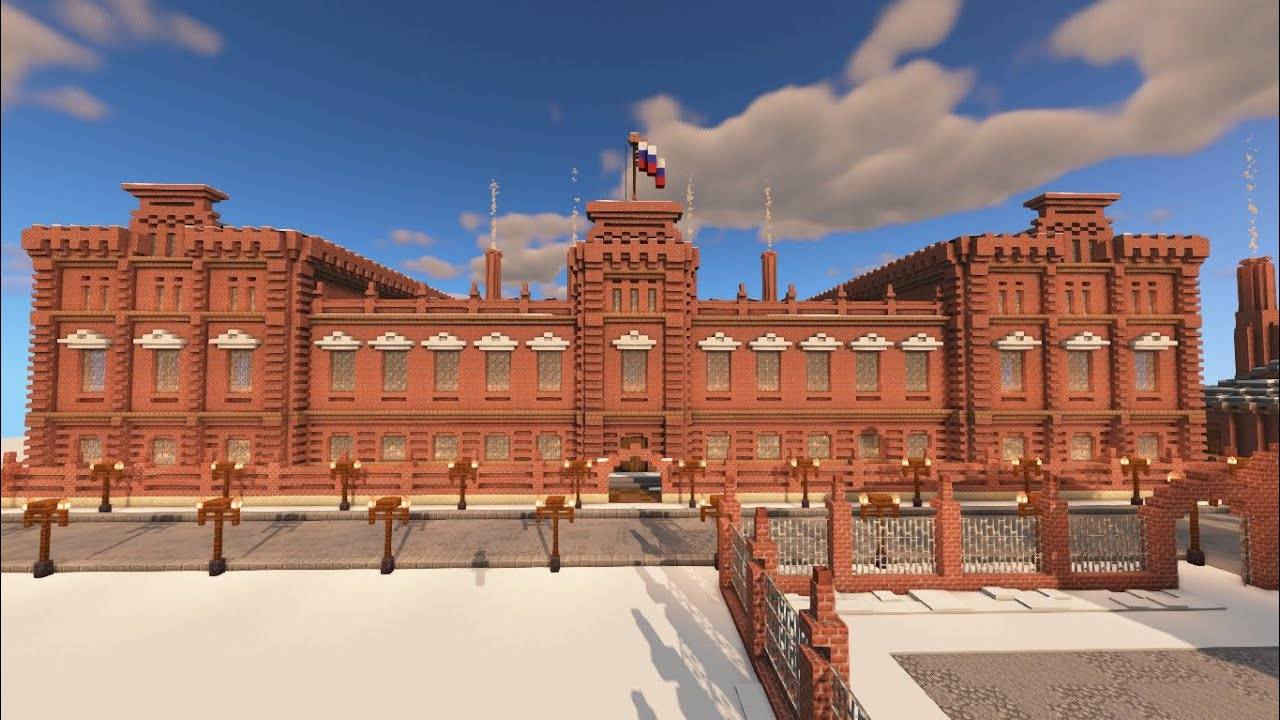 Завод в русском стиле в майнкрафте (Российская Империя)