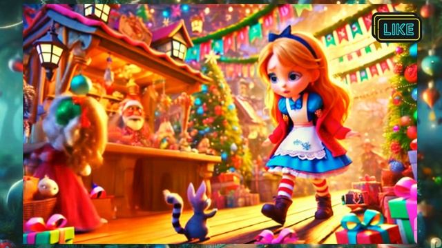 🌟Alice in Wonderland: A Magical Journey into Fantasy!🌈#cartoonstory #wonderland #alice #christmas
