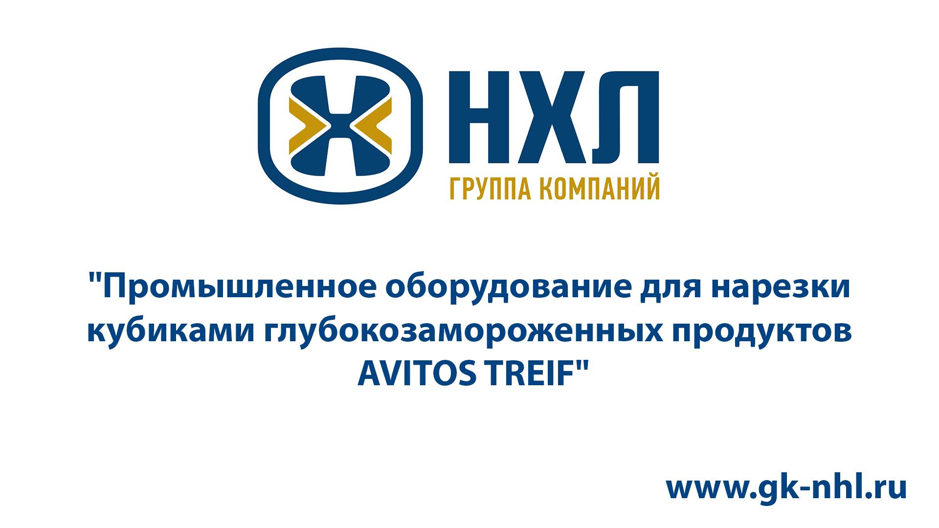 Промышленное оборудование для нарезки кубиками глубокозамороженных продуктов AVITOS TREIF