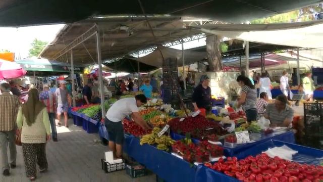 Рынок в Кемере. Цены на фрукты. Продуктовый рынок по понедельникам в Кемере