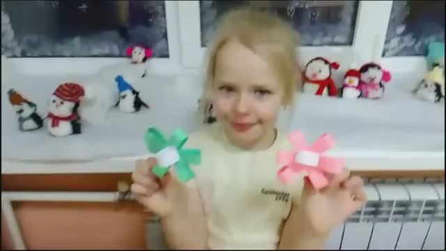 мастер-класс Новогодний цветок