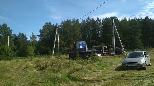 В Родовое селение Жива привезли трансформатор