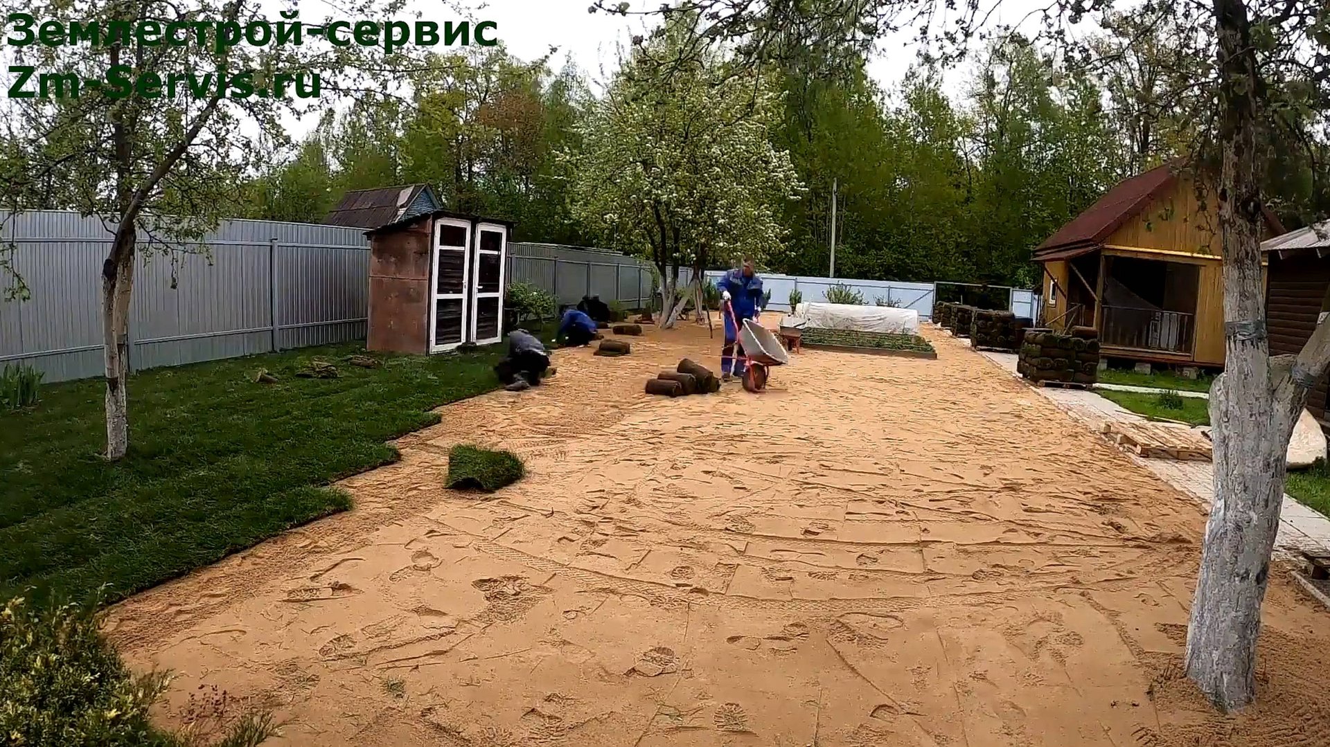 Укладка рулонного газона за один день! г. Чехов. 
Компания Землестрой Сервис