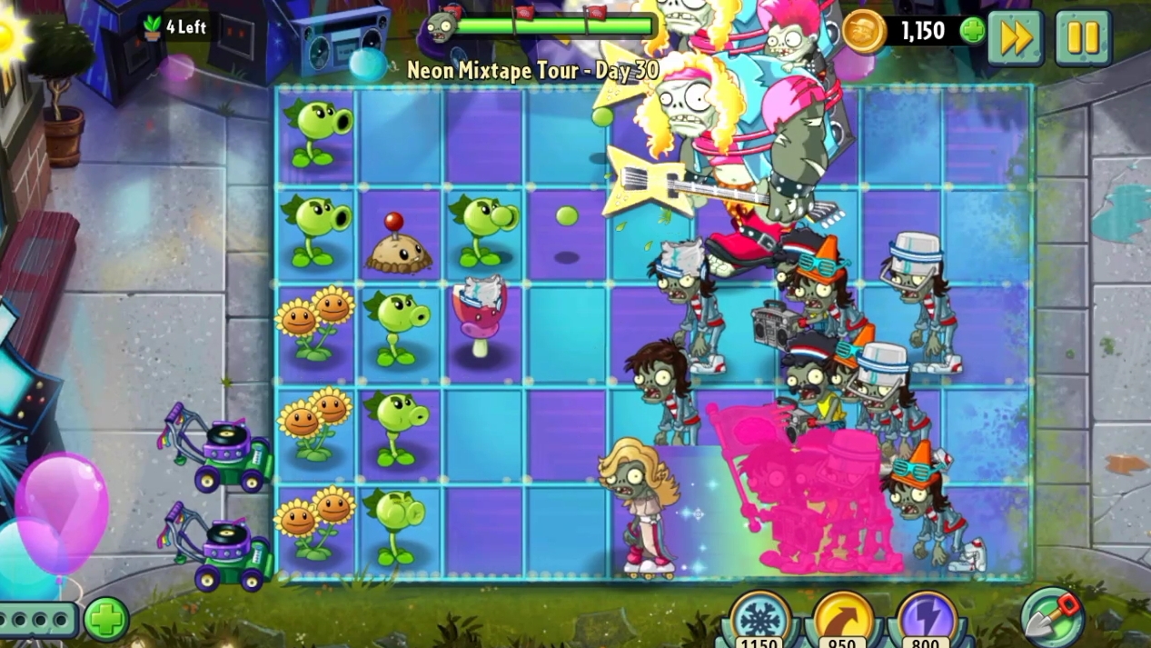 День 30 Неоновый Микстейп Тур ( Neon Mixtape Tour)  Plants vs. Zombies 2