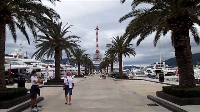 Своим ходом в ТИВАТ из Будвы. Порто Монтенегро. Гламурный порт! Белоснежная набережная!