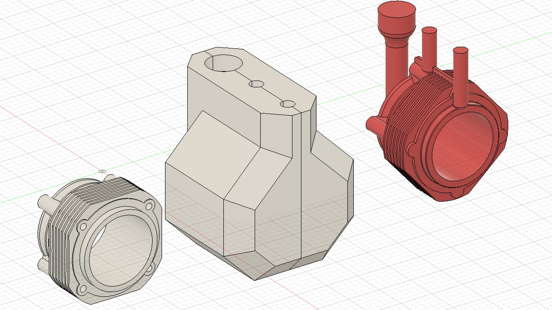Цилиндр двигателя для авиадрона.