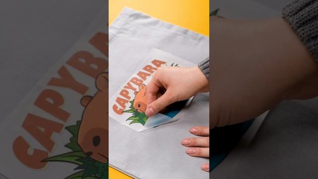 Пошаговая инструкция по переносу термонаклейки на шоппер || Типография EnjoyPrint