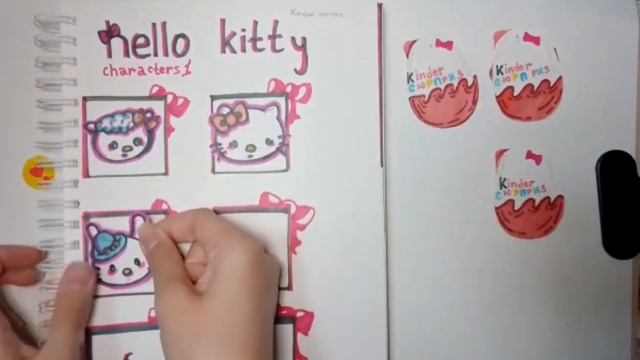 Распаковка наклеек "Хеллоу Китти "