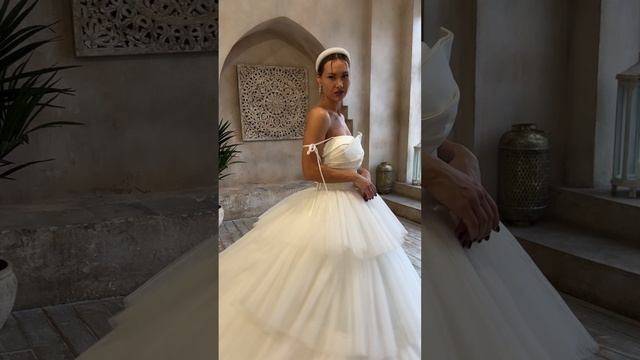 Пышное Свадебное Платье с юбкой Плиссе Кайса #свадебноеплатье #свадебныйсалон #домневесты