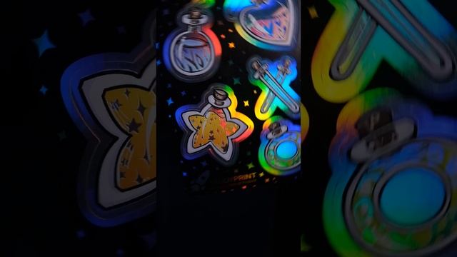 Так выглядит магия! Голографические стикеры || Типография EnjoyPrint