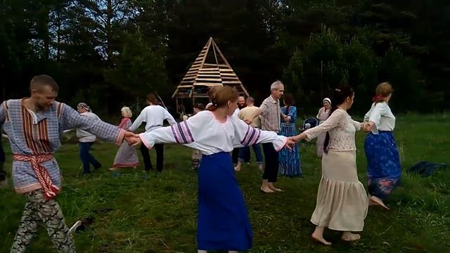 Хоровод Капуста на празднике Купала в Родовом поселении Жива
