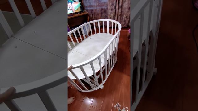 Сборка детской кроватки с маятниковым механизмом