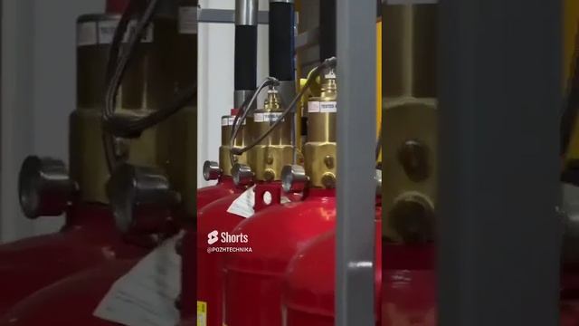 ГК Пожтехника. Монтаж системы газового пожаротушения.