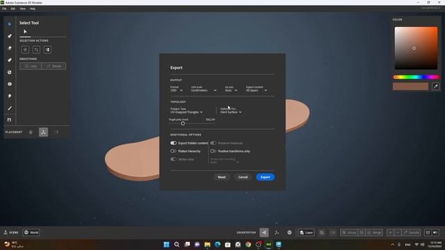 Exporting from Adobe Substance 3D Modeler Lesson 11 Adobe Substance 3D Modeler Full Course