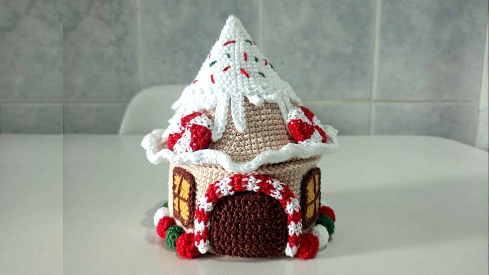 Рождественский домик-шкатулка