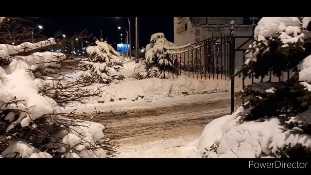 Снежный вечер в Питере!