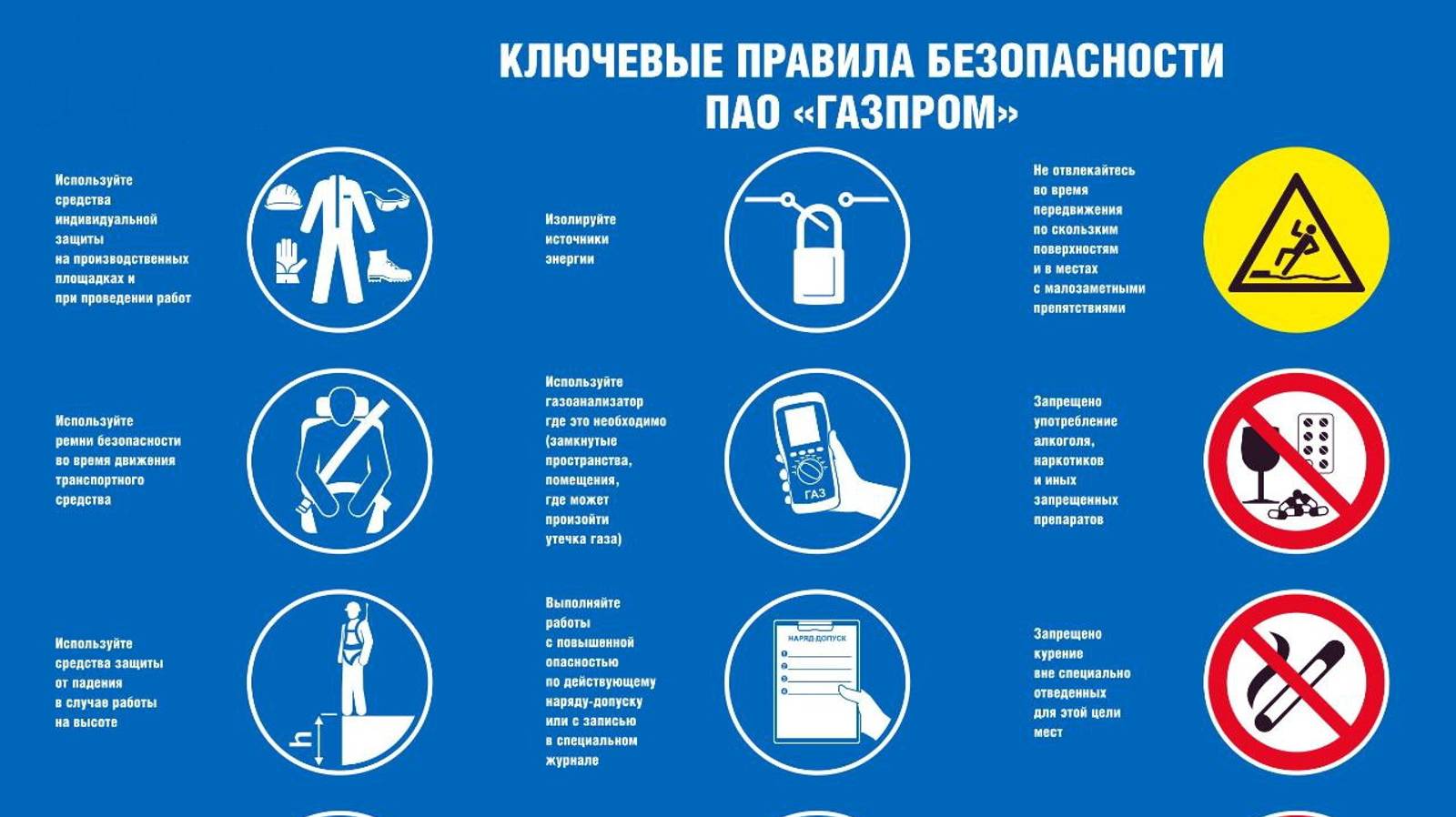 В новый Год с защитой, 12 ключевых правил для двенадцати месяцев безопасного трудА! Да