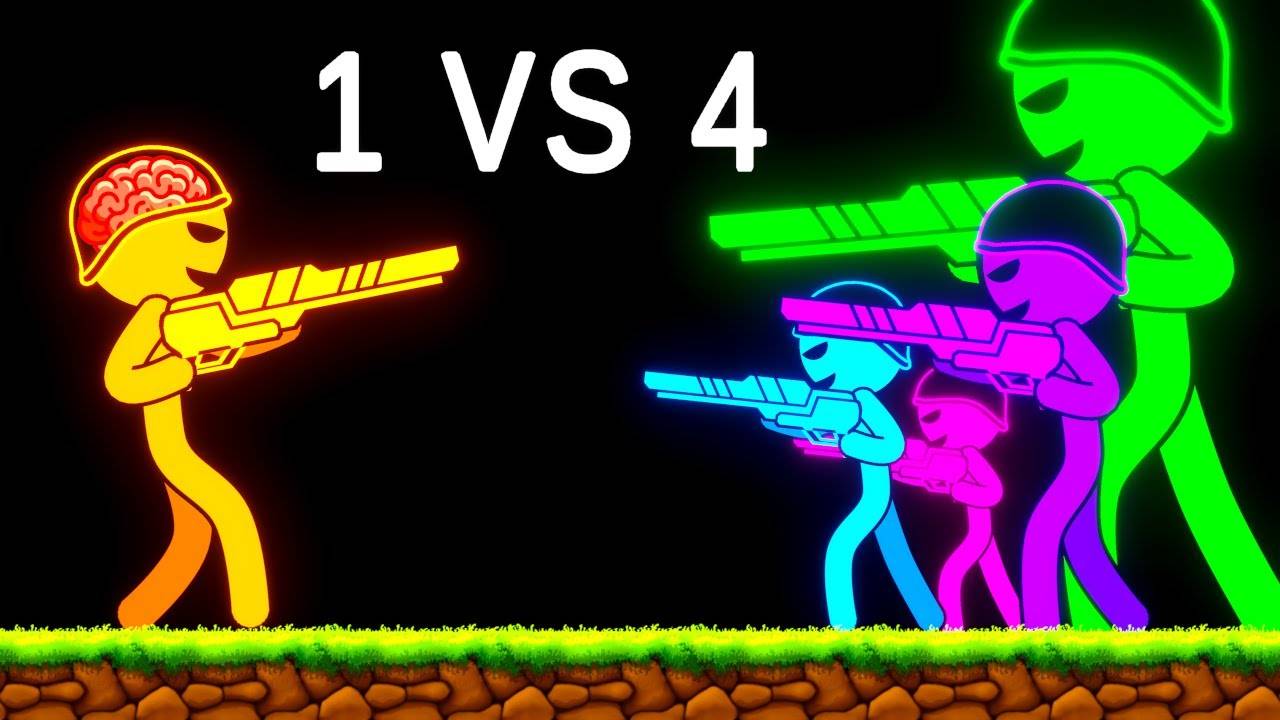 98. Битва ИИ стикменов  | Stickman AI War | Кто победит?