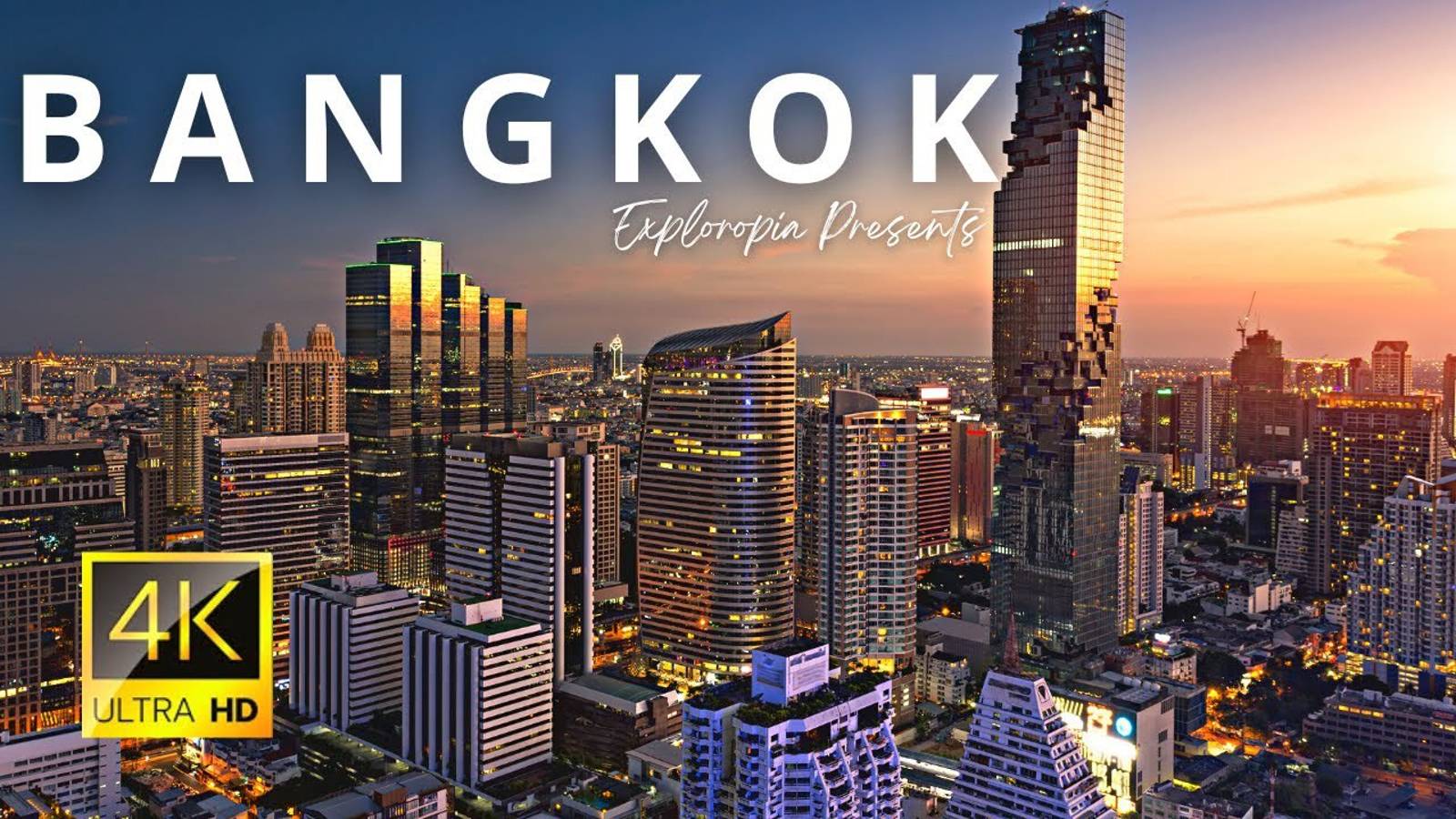 Bangkok, Thailand 🇹🇭 in Full HD 60FPS by Drone