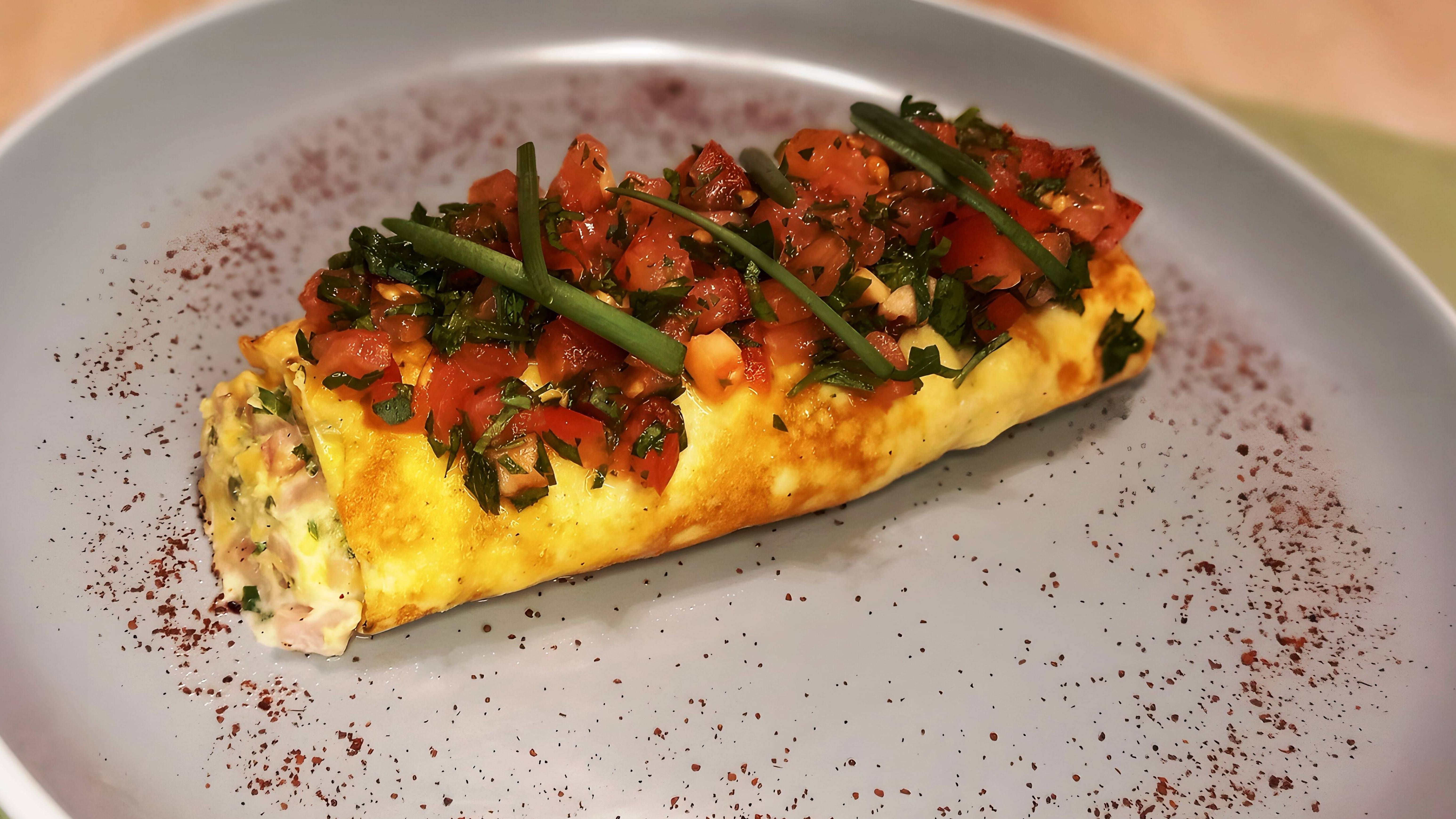 Омлет с ветчиной и сыром