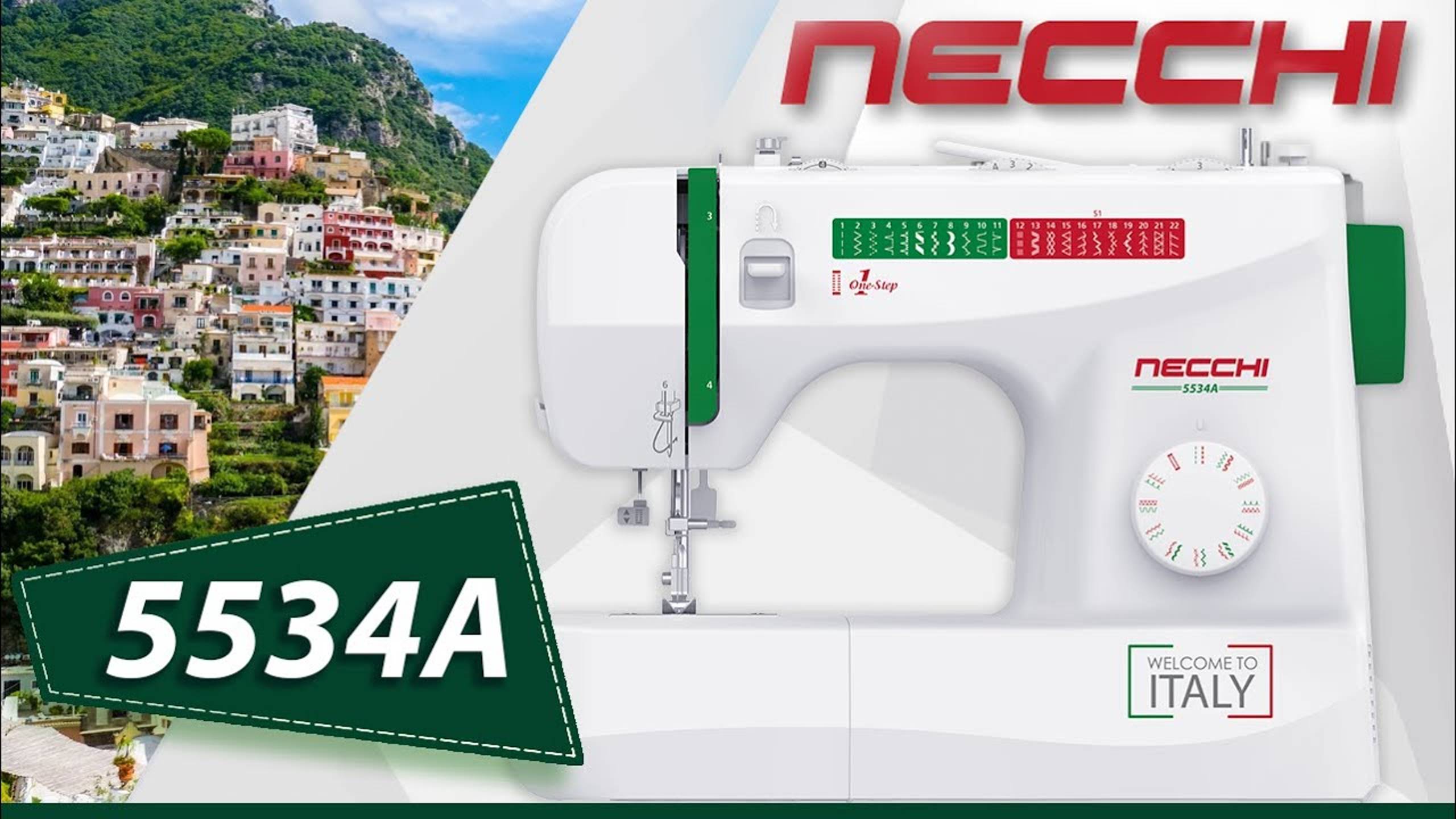 Обзор швейной машина NECCHI 5534A