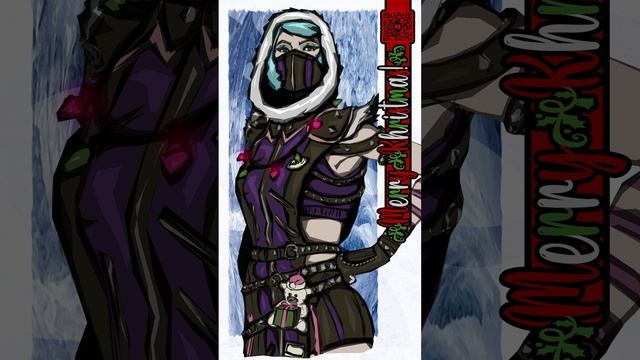 18+ Рождество в Mortal Kombat 1 | Портрет Фрост | Постер Арт |Christmas Art Frost No AI #Shorts